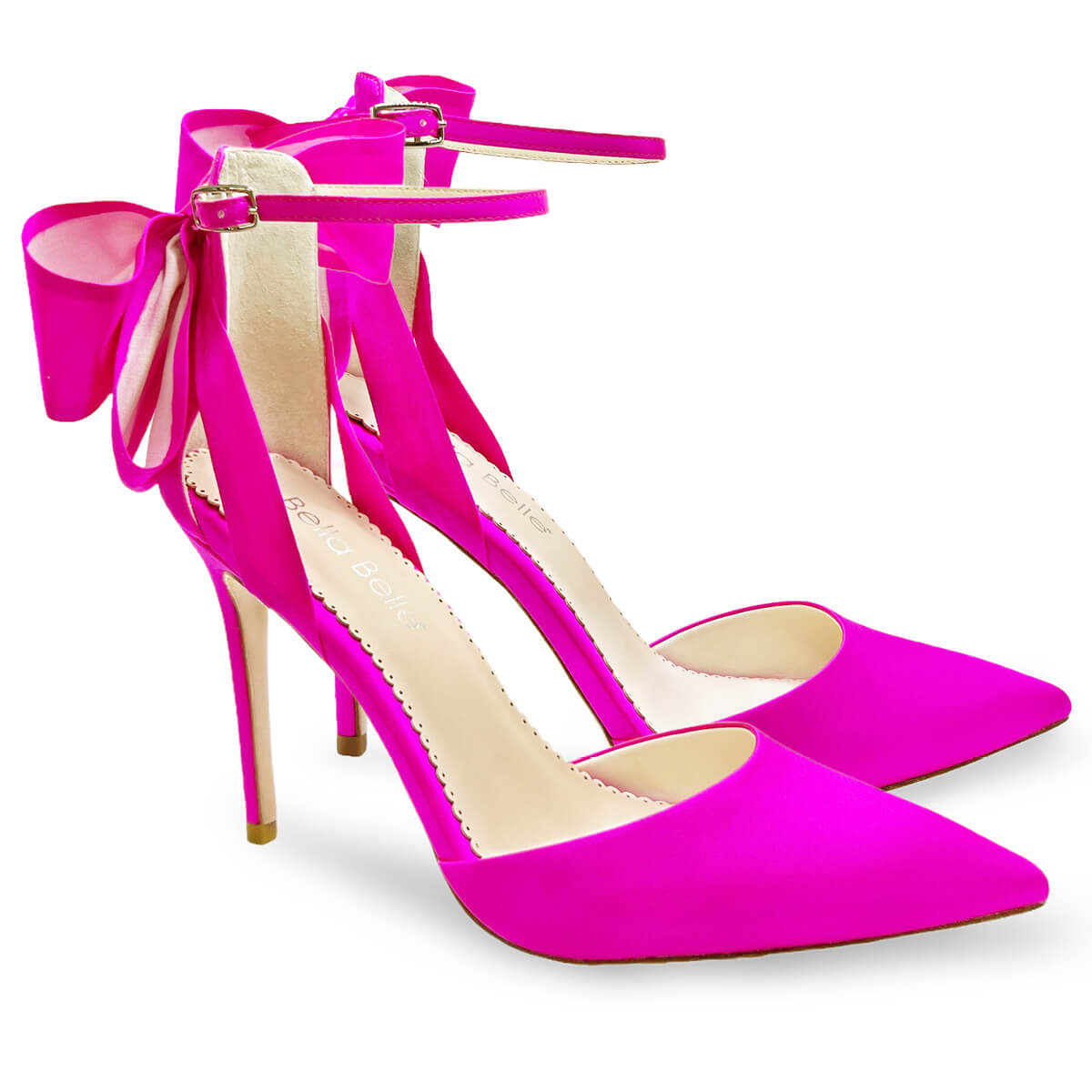 Hot Pink Heels With Diamonds