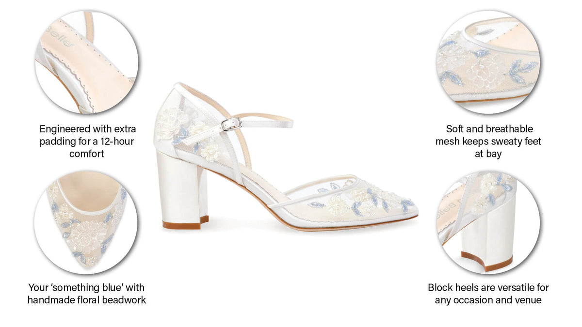 Bridal Guide for Chic & Comfortable Block Heel Wedding Shoes