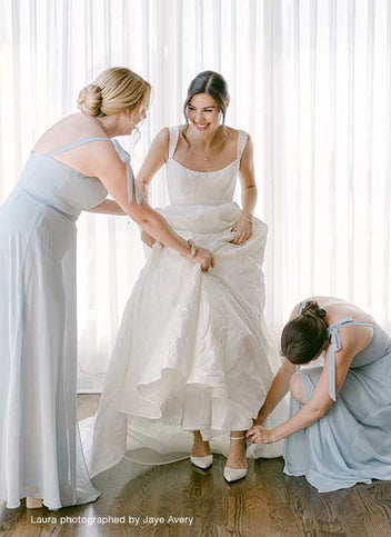 2.5 Inch Block Pearl Bow Heels with Ankle Straps