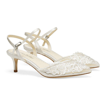 Comfortable & Low 2 Inch Wedding Heels for Brides